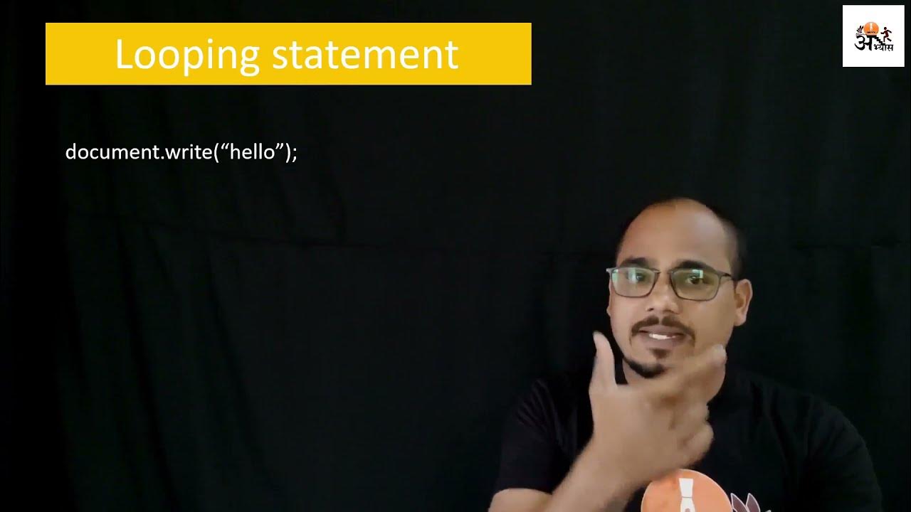 looping statement in javascript - YouTube