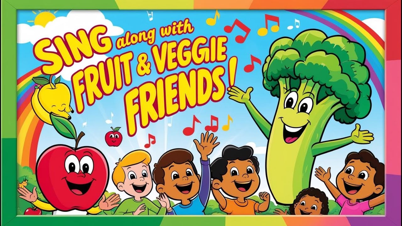 SING ALONG with Fruit and Veggie Friends in FUN Nursery Rhymes!🍎🕺🥦 ...