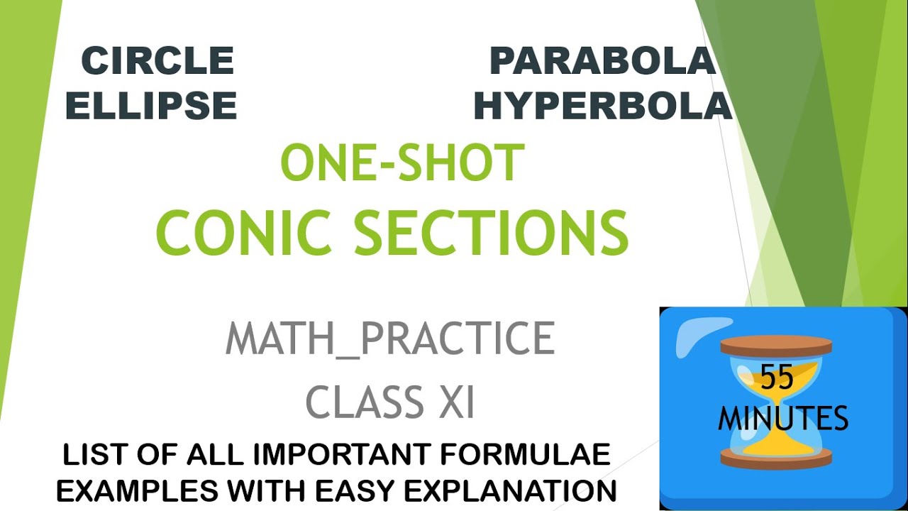 Conic Sections Class11Maths One shot conic tricks circle parabola ...
