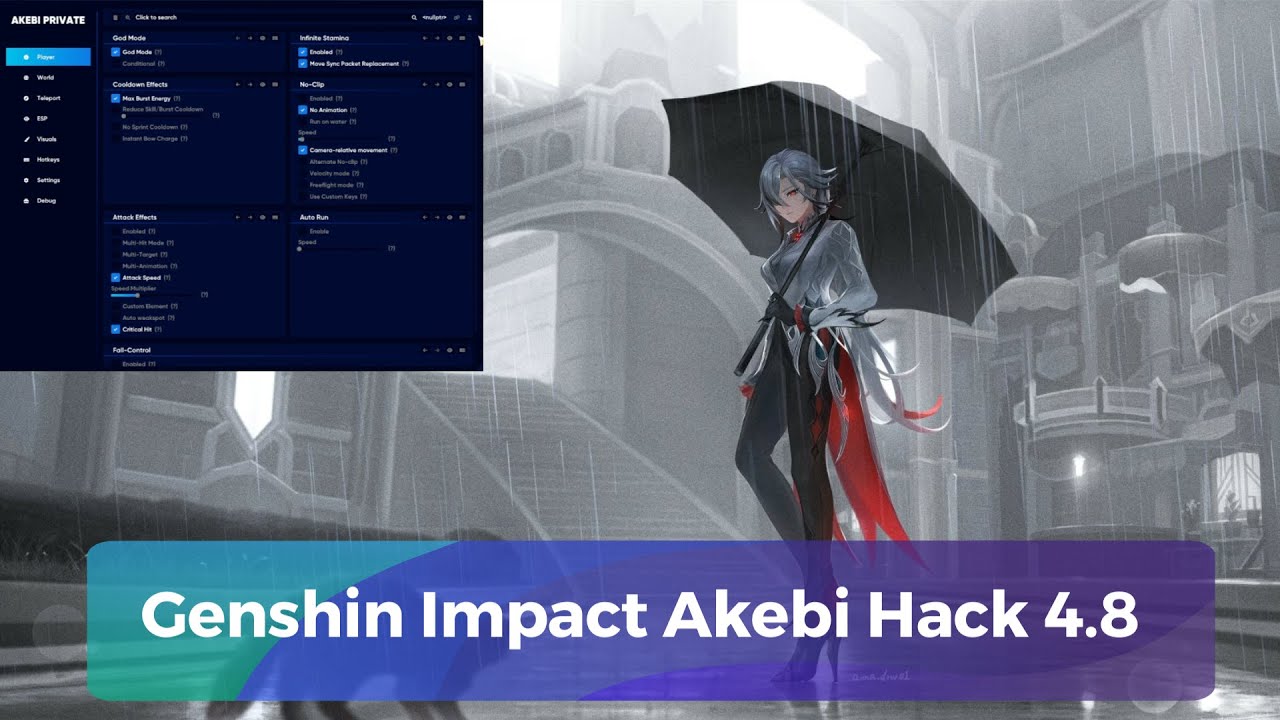 Genshin Impact Akebi Hack 4.8 | Free Private Cheat | Undetected - YouTube