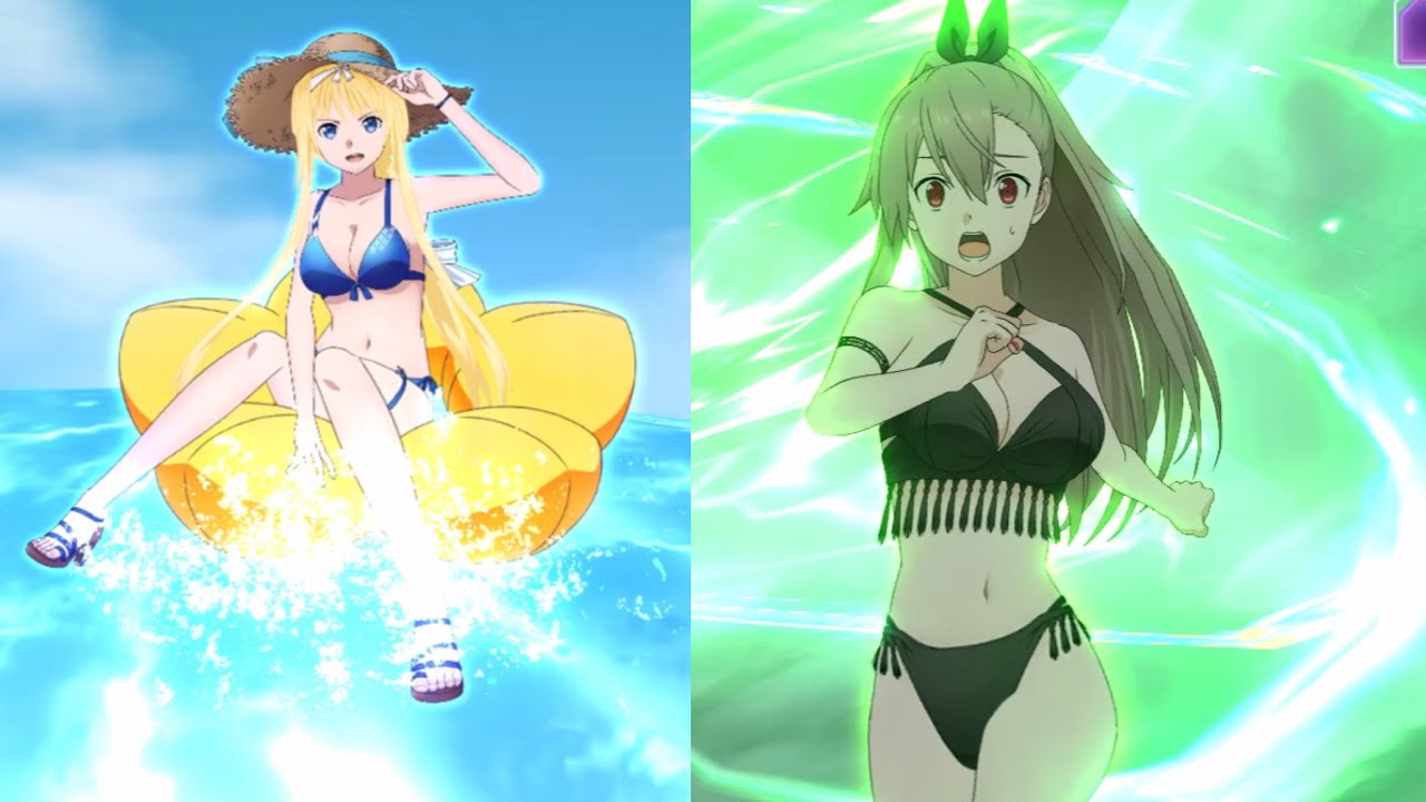 Sword art online Alicization Rising Steel Swimsuit Alice & Eydis’ incarnate - YouTube