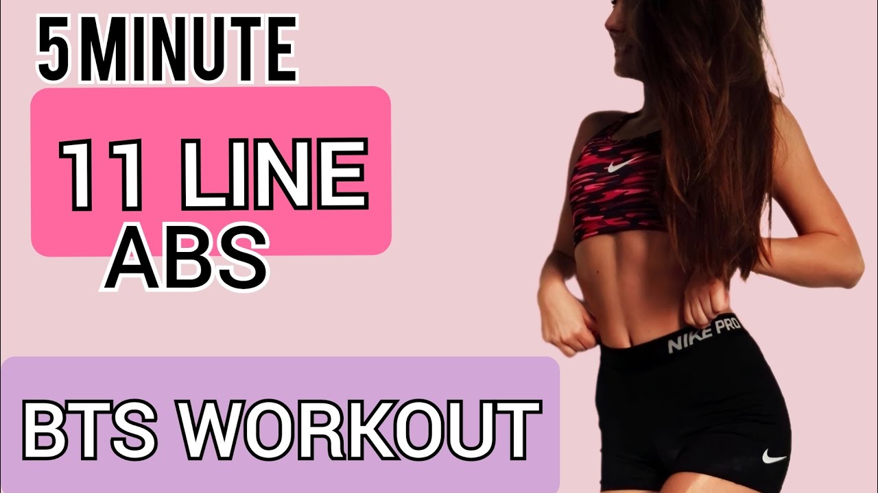 11 LINE ABS WORKOUT | 5 minutes | BTS - YouTube