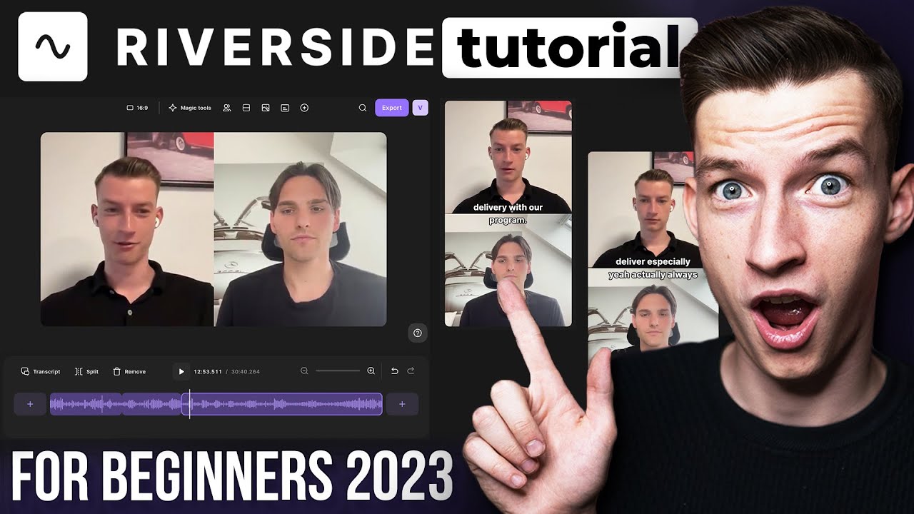 Riverside.fm AI Tutorial For Beginners 2023 | Create Talking Head ...