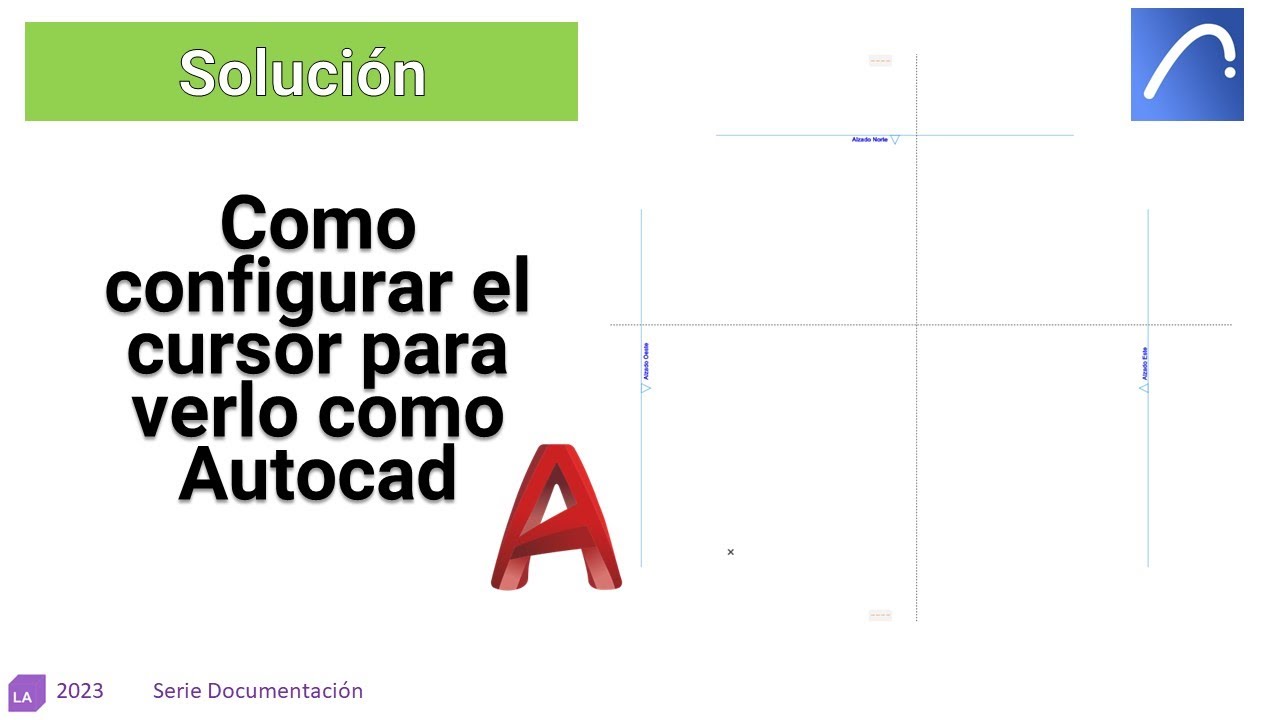 #archicad Como configurar el cursor para verlo como AUTOCAD - YouTube