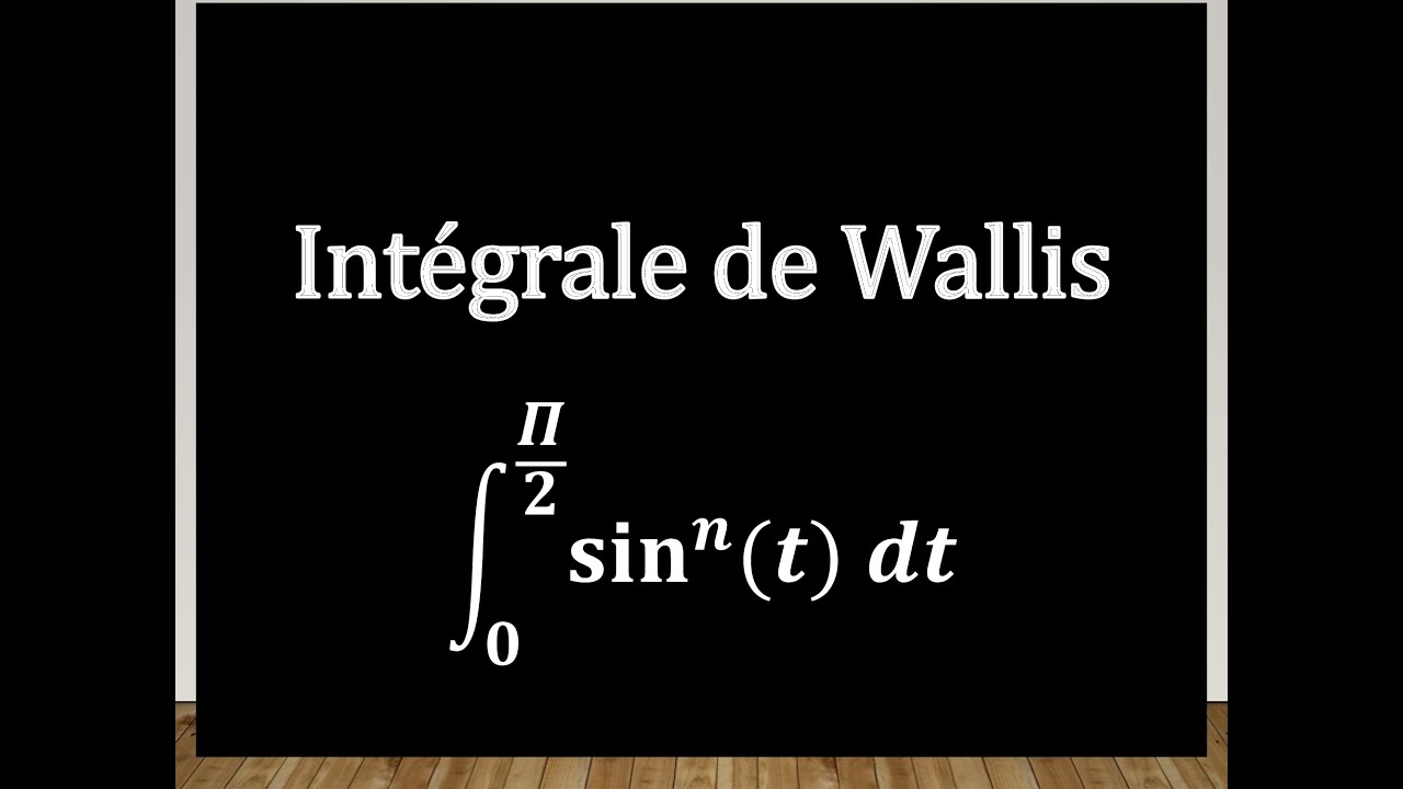 Calculs d'Intégrales Série03 Exo08 Intégrale de Wallis - YouTube