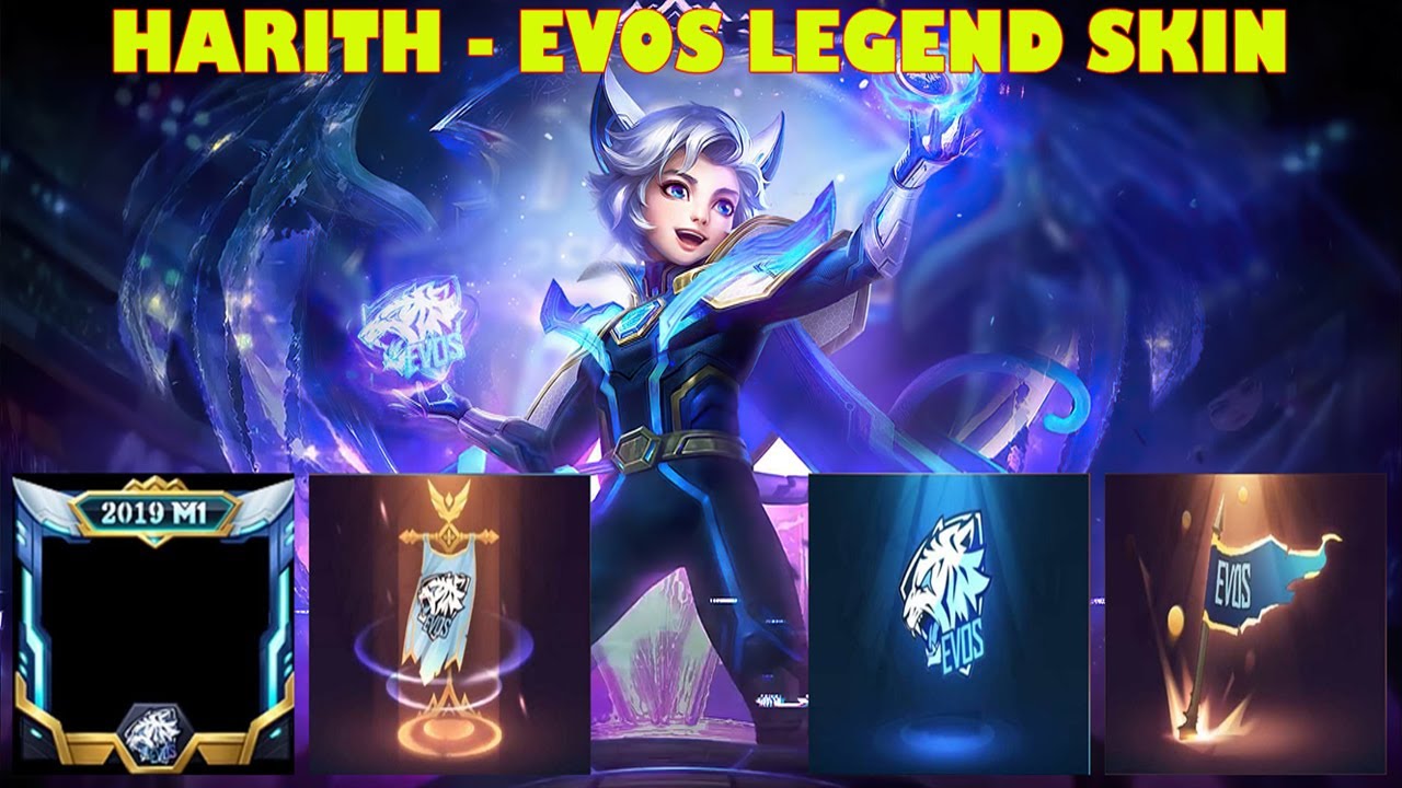 BUNDLE LENGKAP SKIN TERBARU HARITH EVOS LEGEND - YouTube