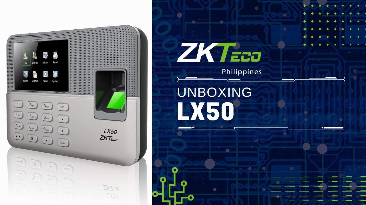 LX50 Unboxing | ZKTeco | Time and Attendance - YouTube