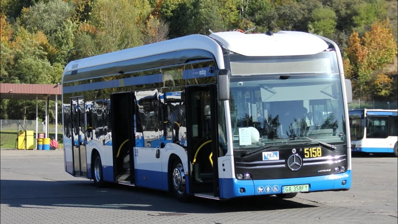 Mercedes-Benz O530 C2 E-Citaro 5158 przejazd po ZAJEZDNI PKA GDYNIA Dni ...
