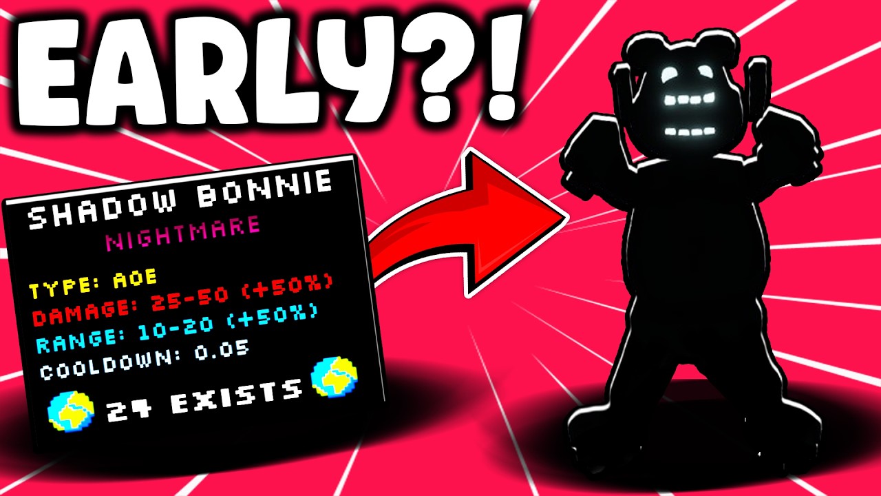I GOT SHADOW BONNIE EARLY?! (Five Nights TD) - YouTube