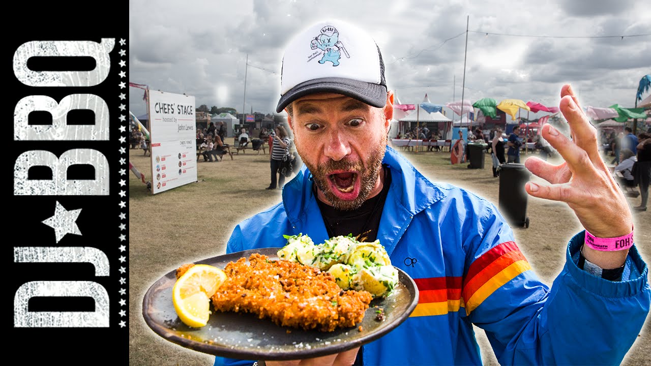 Pork Schnitzel & Potato Salad | DJ BBQ - YouTube