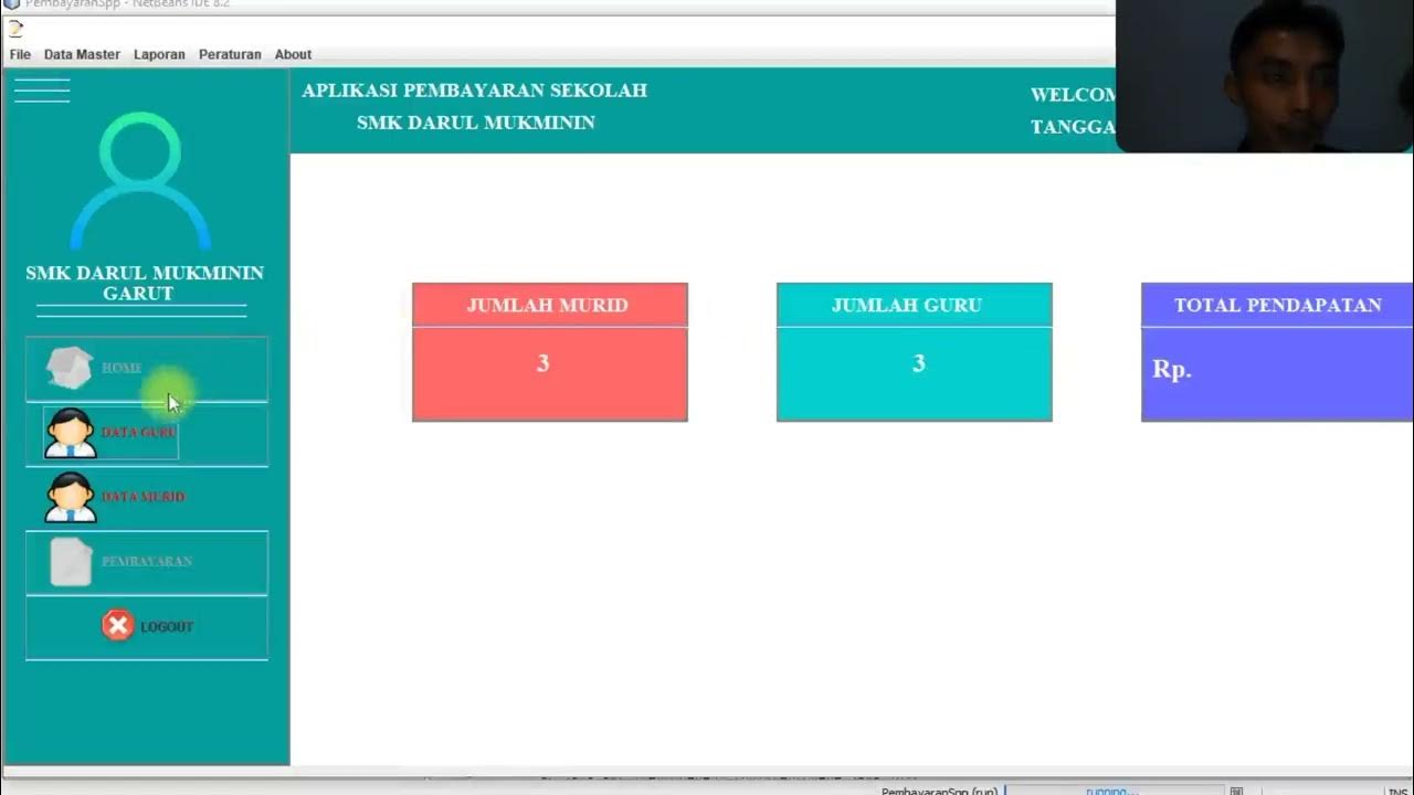 Tugas membuat aplikasi pembayaran spp menggunakan java netbeans - YouTube