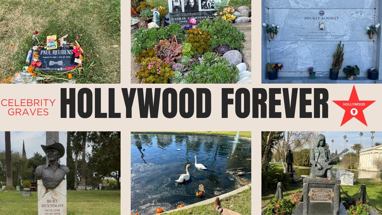 HOLLYWOOD CELEBRITY GRAVES AT HOLLYWOOD FOREVER CEMETERY 🩷 - YouTube
