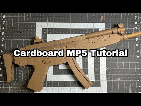 Cardboard MP5 Submachine Gun Tutorial