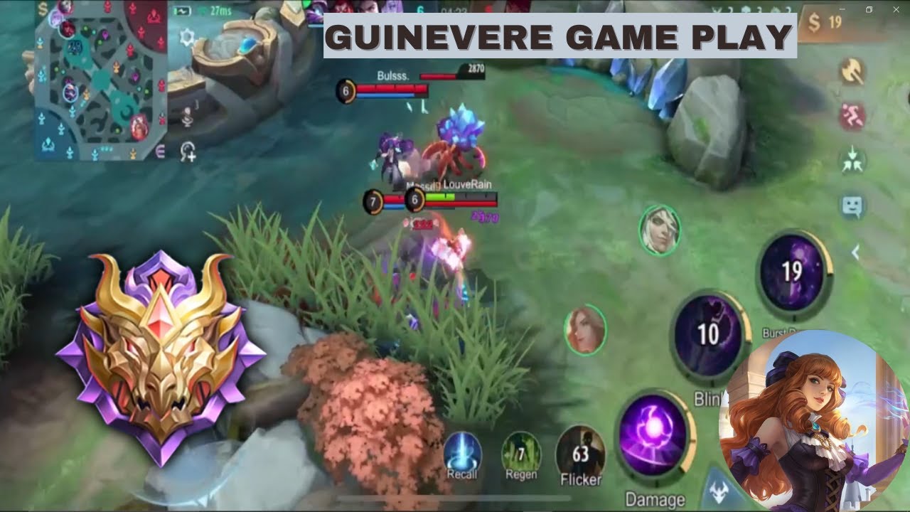 GUINEVERE MOBILE LEGEND MYTHICAL RANK GAMEPLAY - YouTube