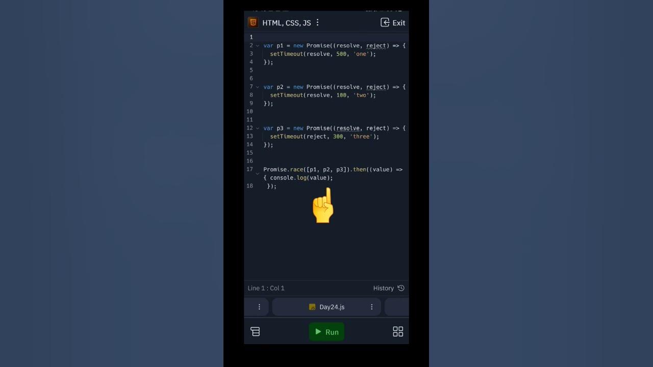 Javascript Promise Race I Guess The Output Series Day 24 Javascript Nodejs Ytshorts Shorts