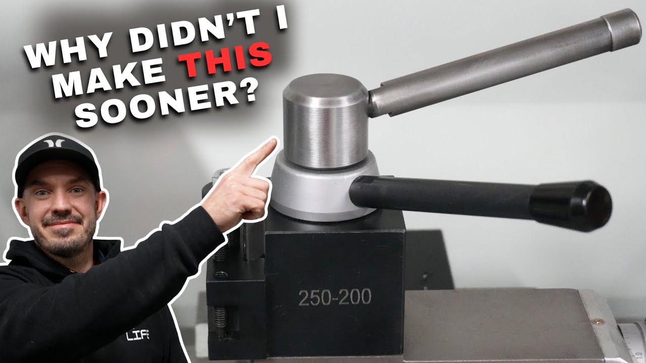 Simple Quick Change Tool Post Lock Handle - YouTube