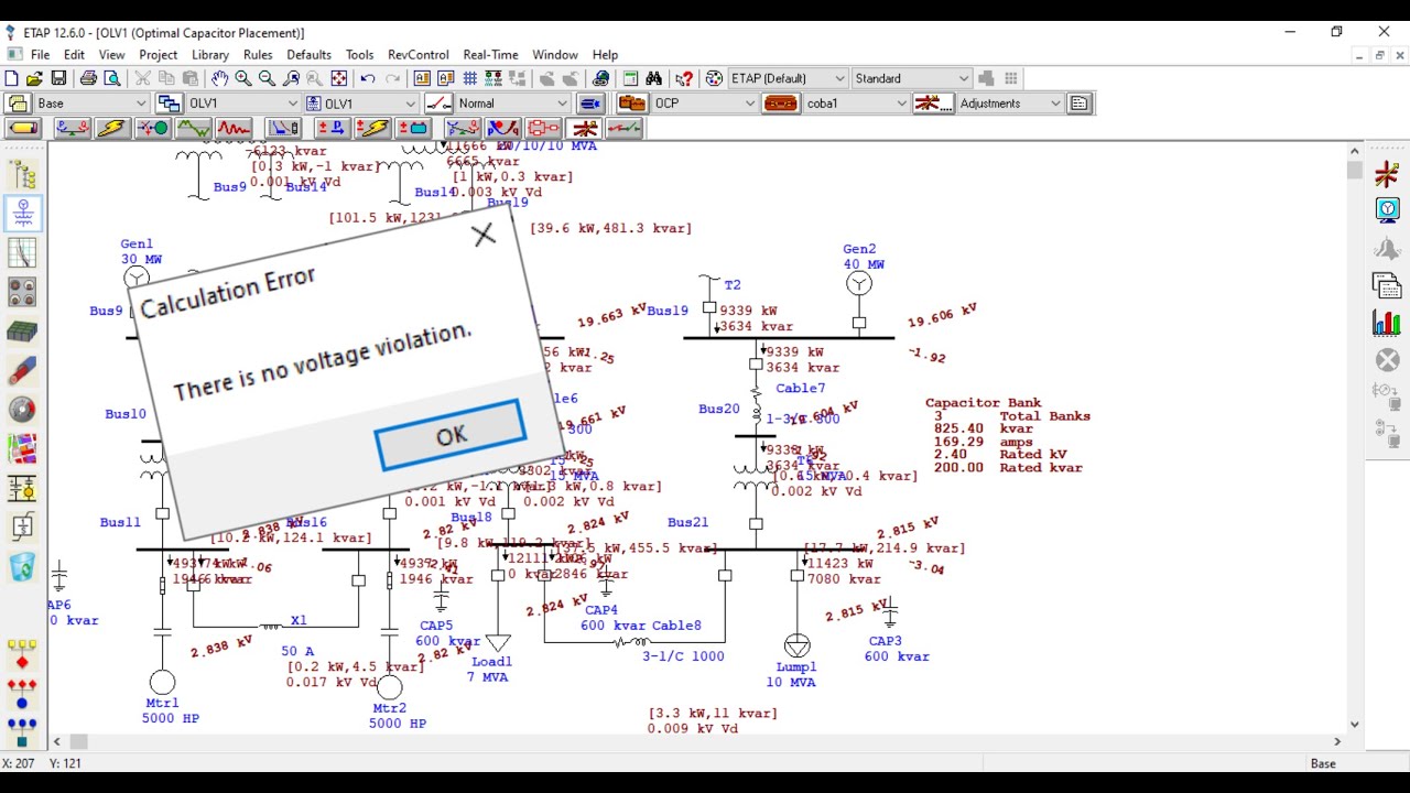 OPTIMAL CAPACITOR PLACEMENT || ETAP 12.6.0 - YouTube
