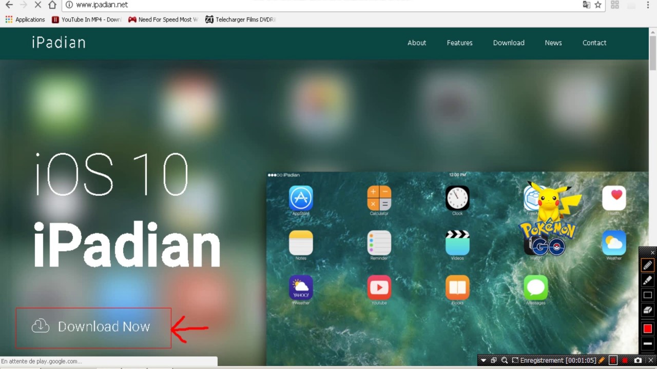 installer ipad ios dans le pc - YouTube