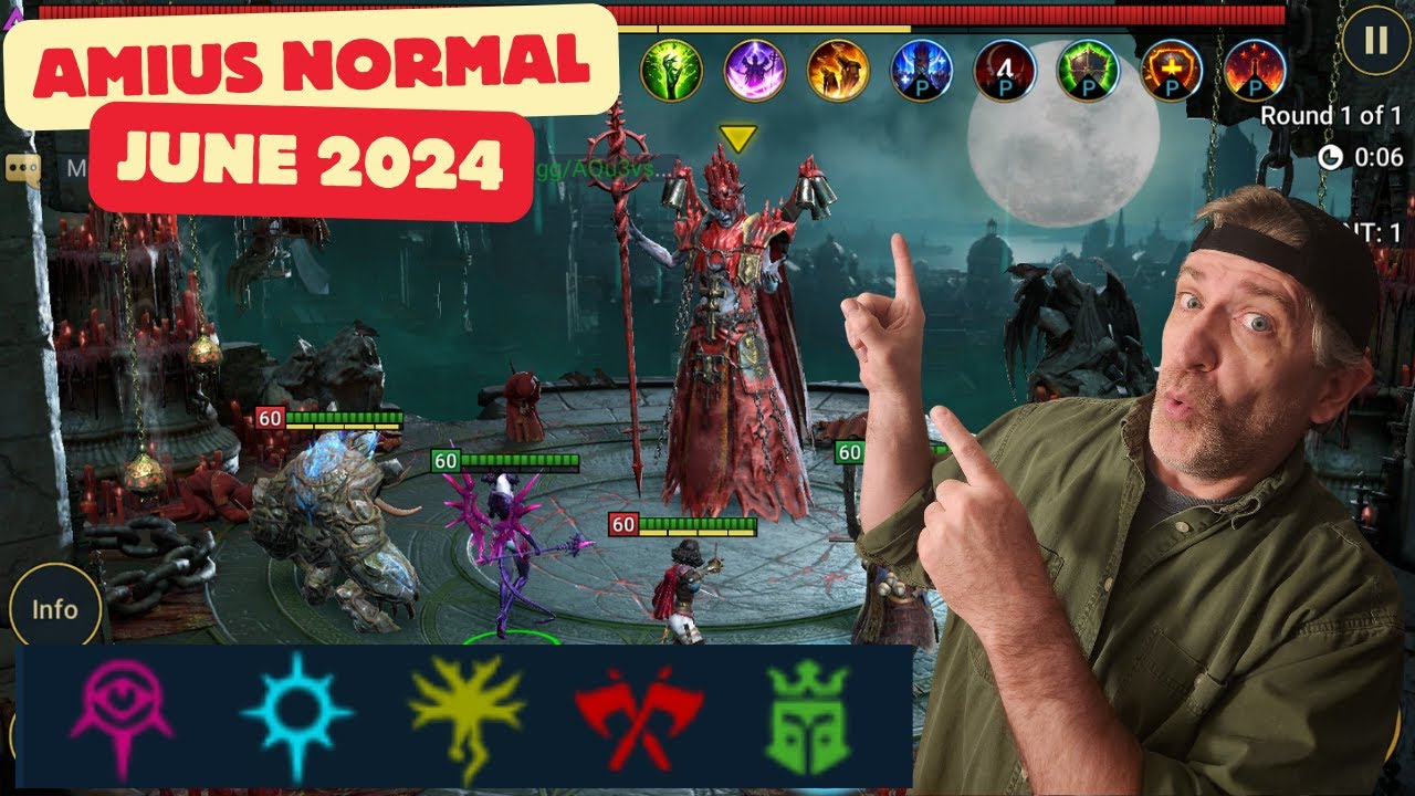 Amius Normal June 2024 | Raid: Shadow Legends - YouTube