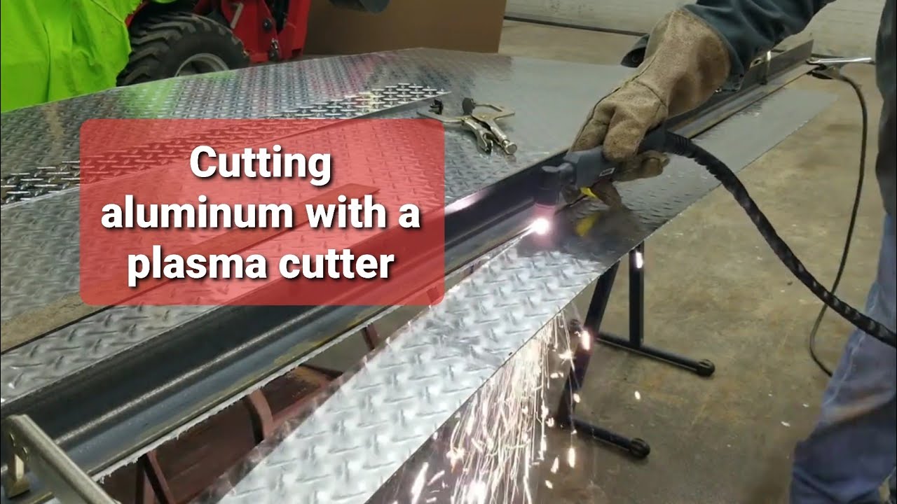Cutting aluminum sheets or plate with a plasma cutter - YouTube