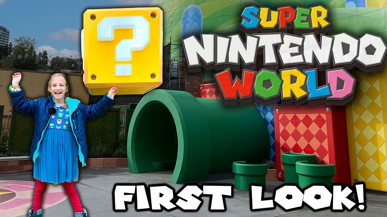 Super Nintendo World First Look | Universal Studios Hollywood ...