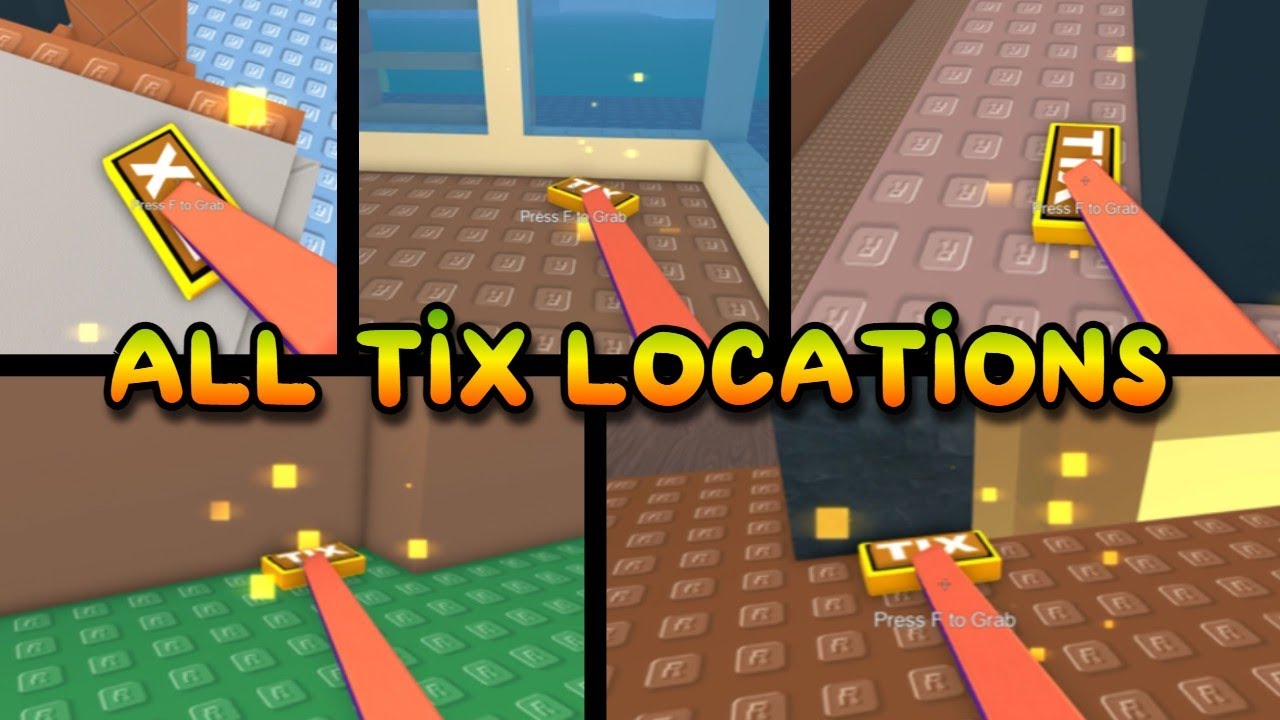 ALL TIX LOCATIONS IN A DUSTY TRIP Roblox The Classic Event - YouTube