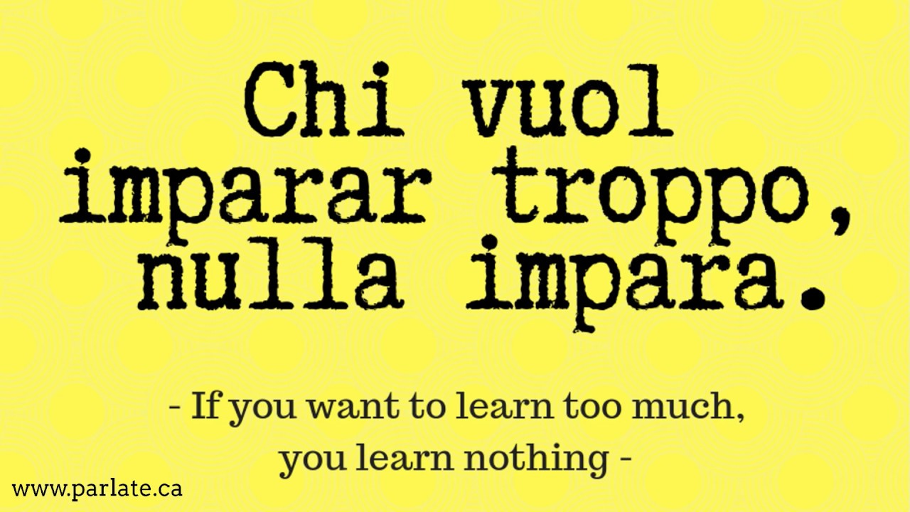 7 Italian Proverbs for Learning // 7 Proverbi Italiani per l ...