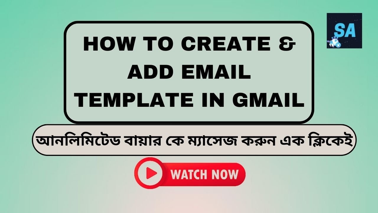 How to create Email Templates in Gmail - Gmail Templates for Email ...