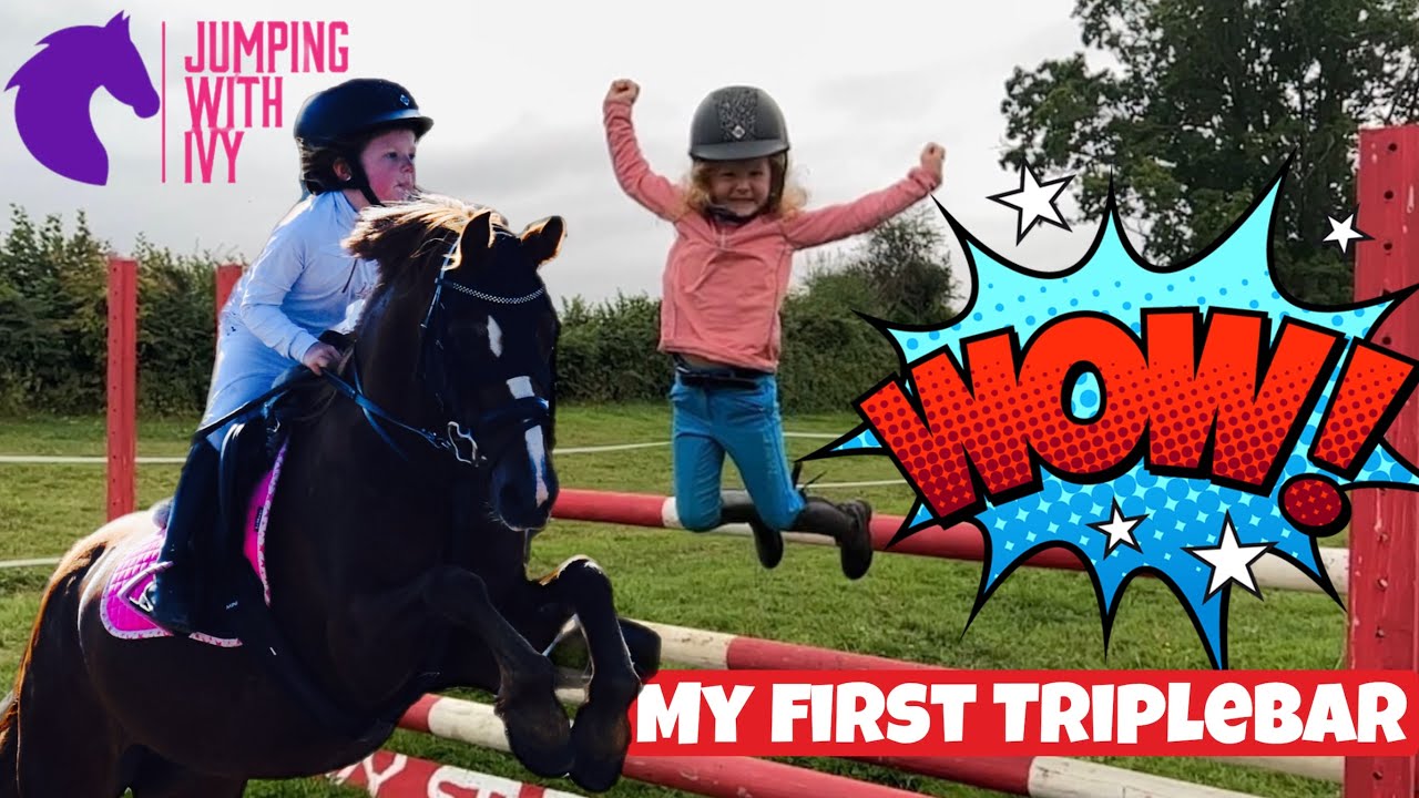 | JUMPING WITH IVY | IVY WANTS TO JUMP A TRIPLE BAR!! - YouTube