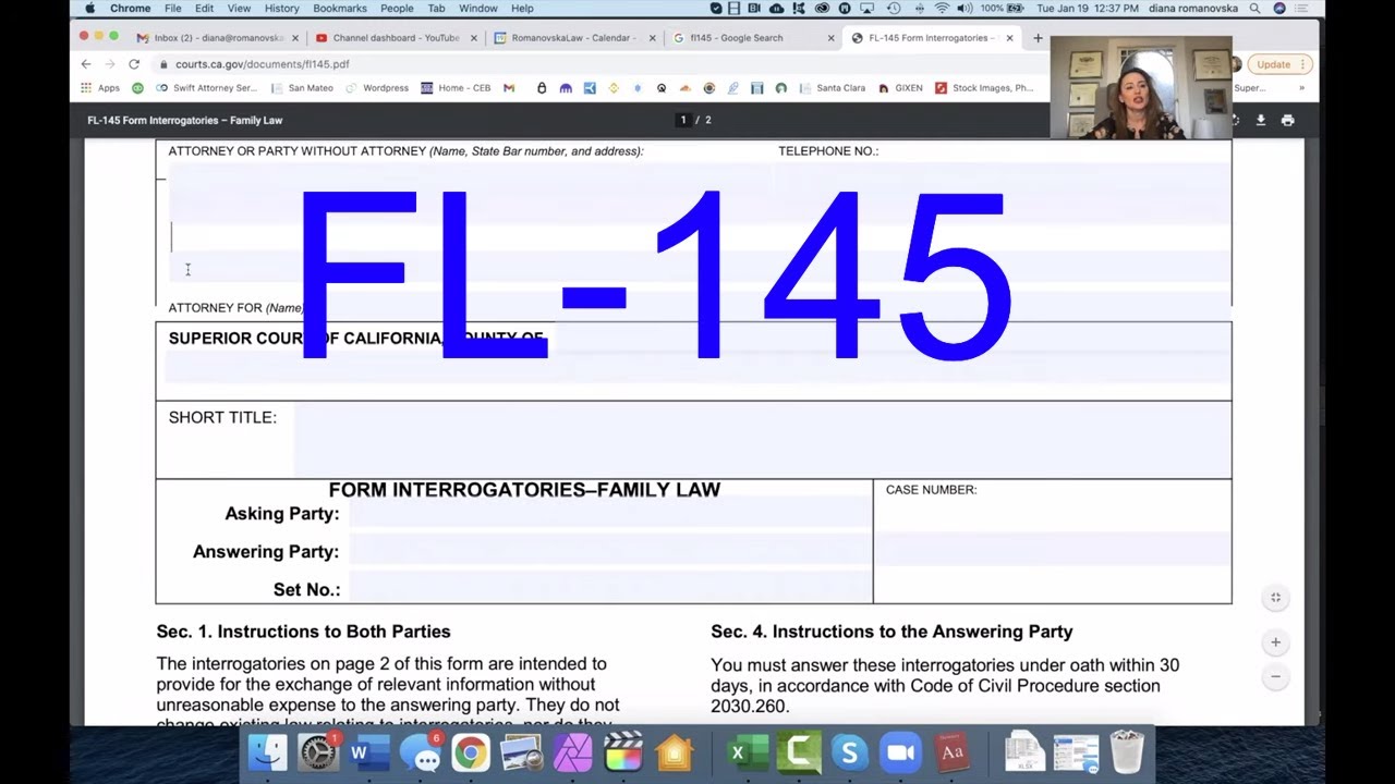 Form-Interrogatories - FL-145, Diana Romanov, Best Divorce Attorney ...