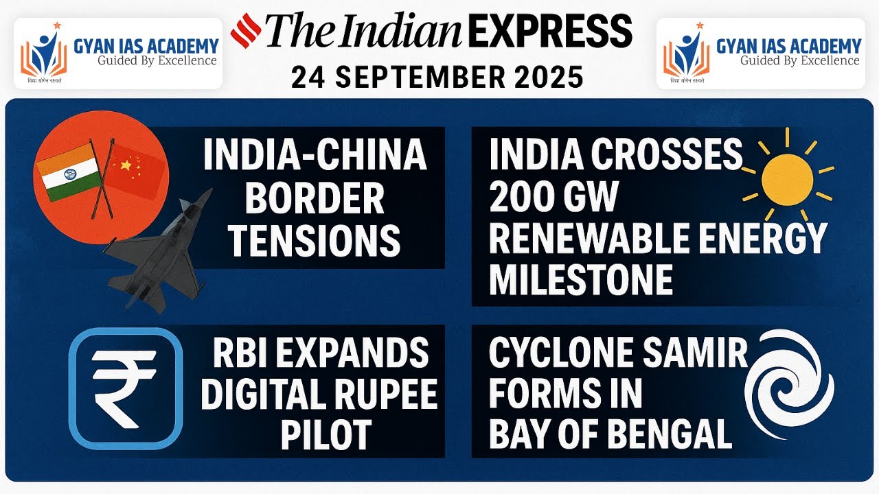 India-China Border Tensions, Digital Rupee Expansion, Renewable ...
