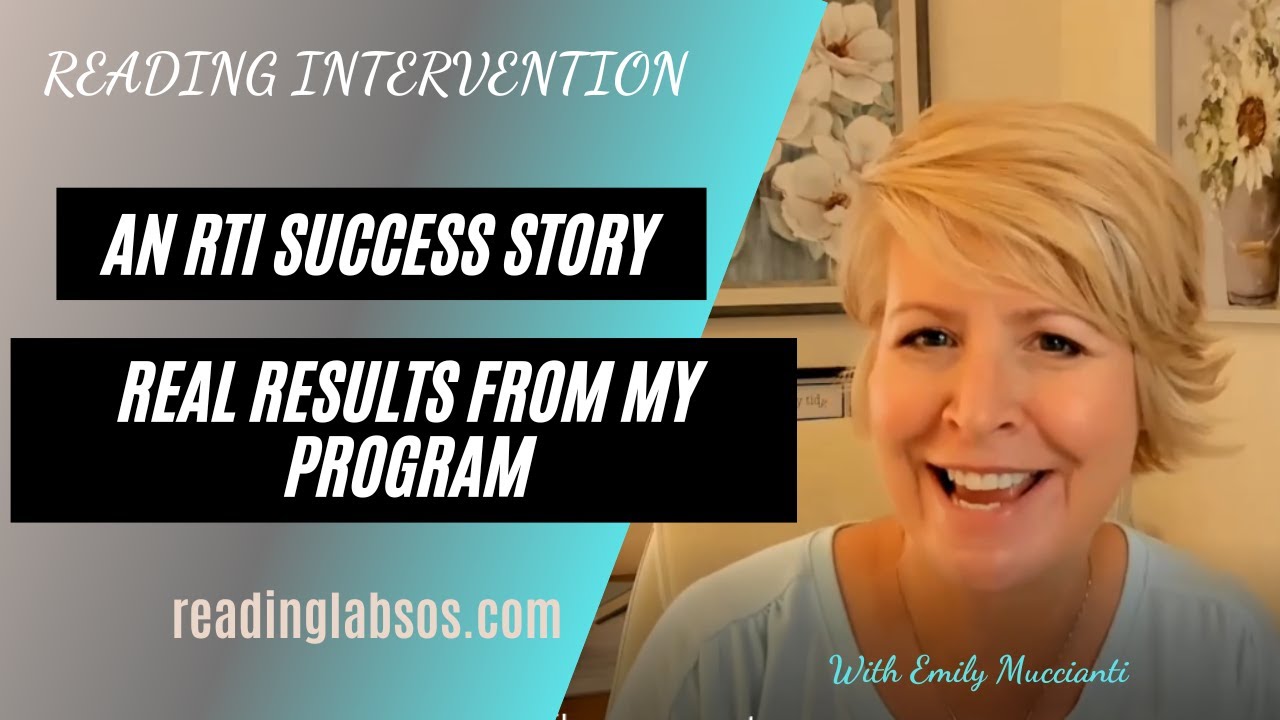 Reading intervention RTI success story - Real results from my program ...