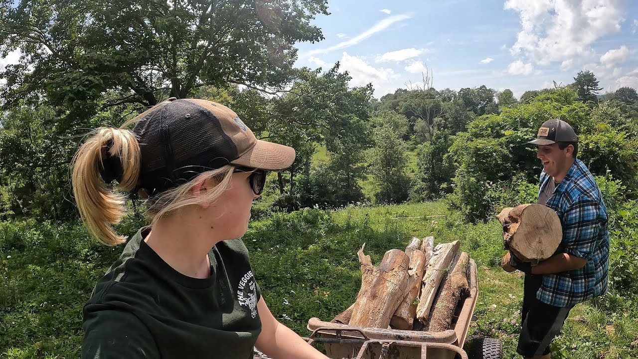 We Have Help! Clearing Out And Cleaning Up Our Pastures... - YouTube