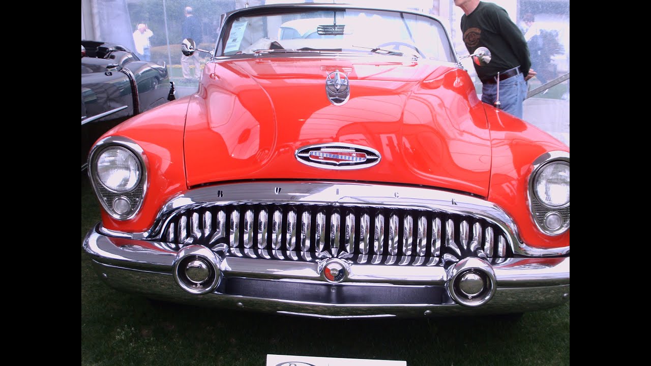 1953 Buick Roadmaster Skylark Convertible Red AmeliaIlsand031315 - YouTube