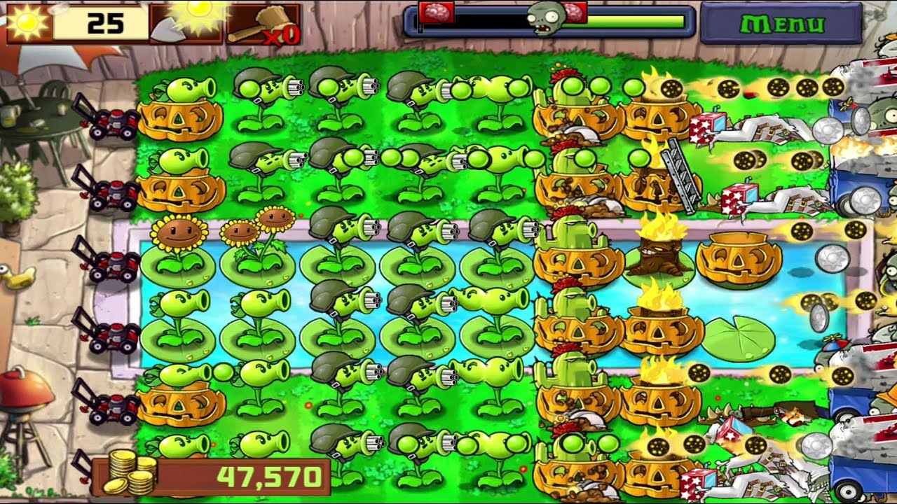 Lots of zombies-plant vs zombies2 - YouTube