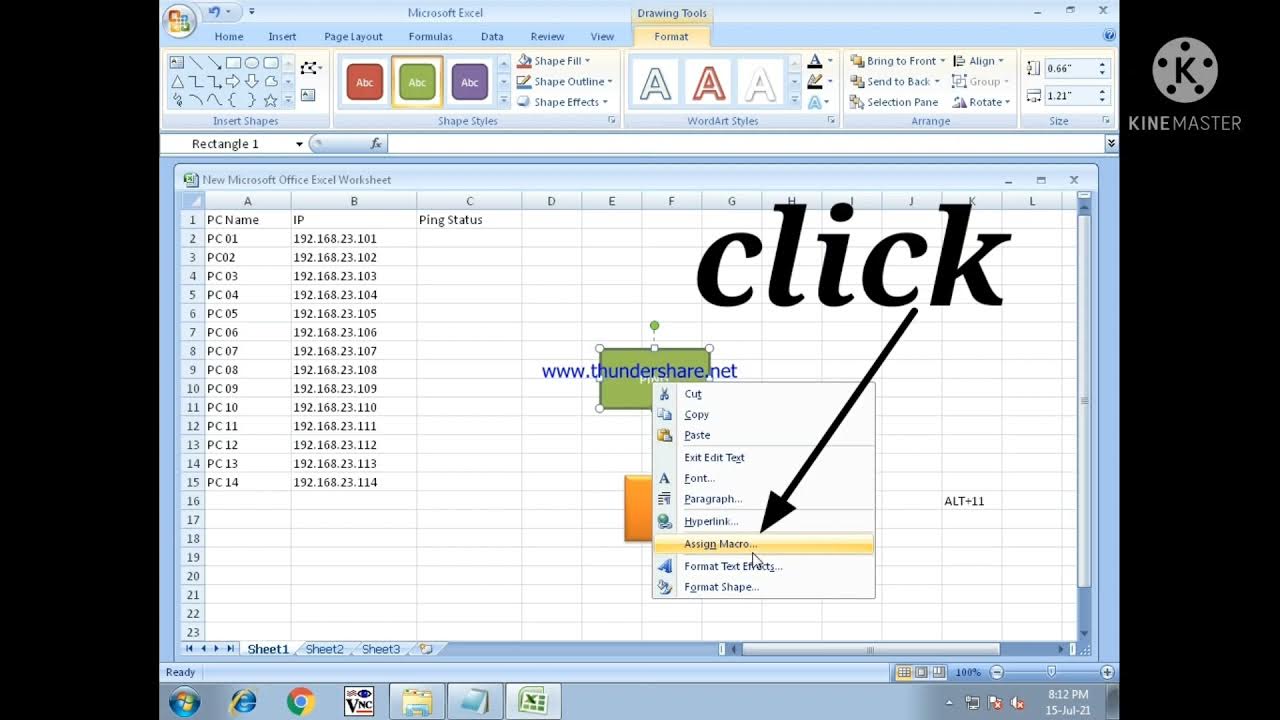 How to create a Ping monitoring tool with Microsoft Excel microsoft excel me ip ping kaise kre ...