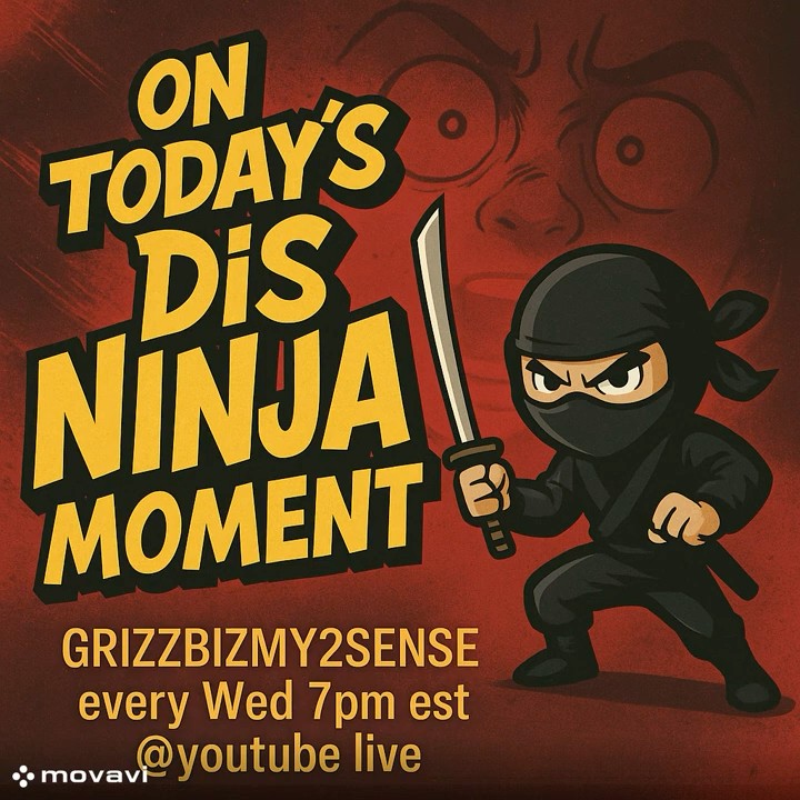 Dis Ninja Moment #grizzbizmy2sense #funny #comedy #podcast #art # ...
