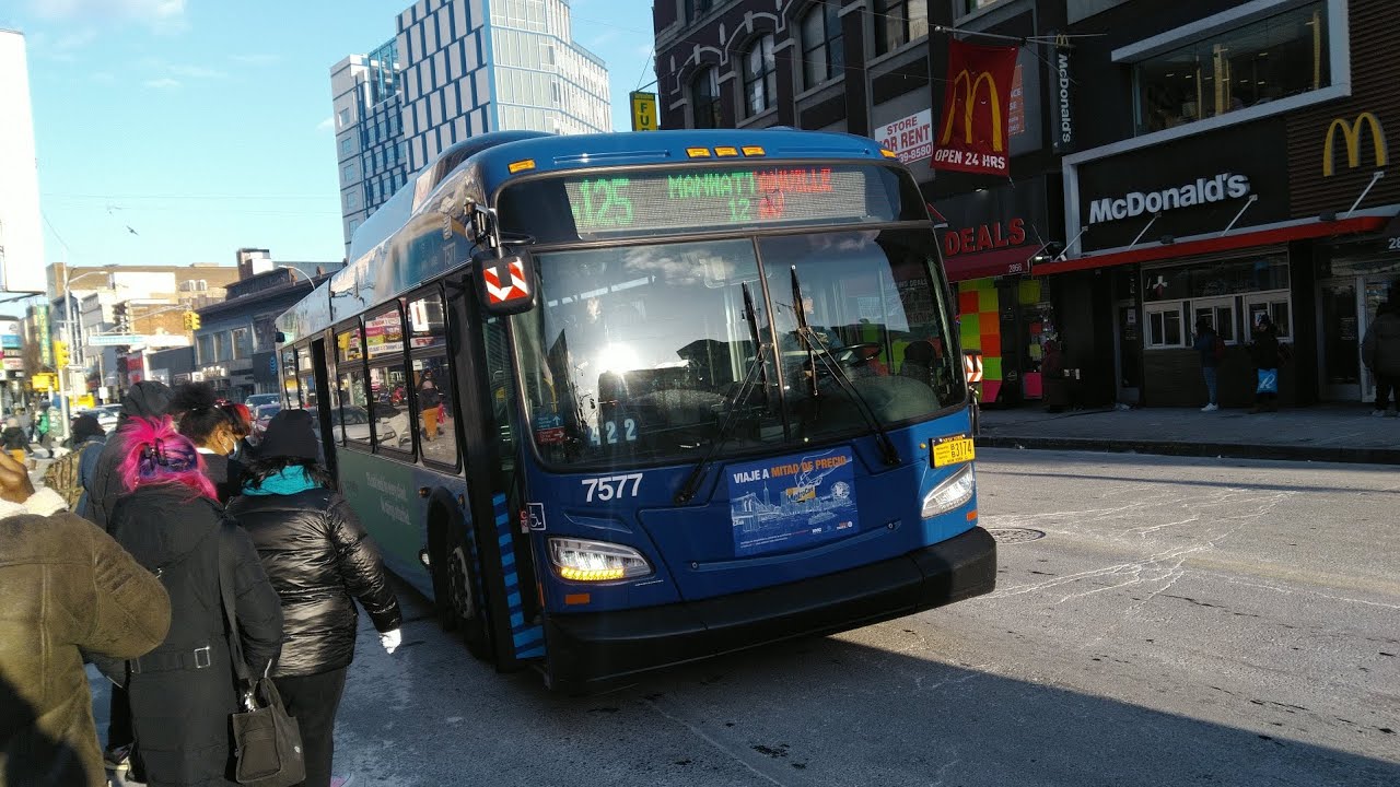 (Rare/Snow loan!) MTA NYCT: 2019 New Flyer XD40 Xcelsior #7577 on the ...
