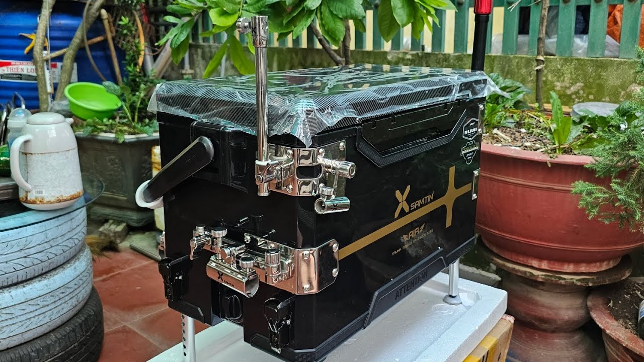 Thùng câu cá Xsamtin 3300E | lên full pat inox kèm dán mặt thùng ...