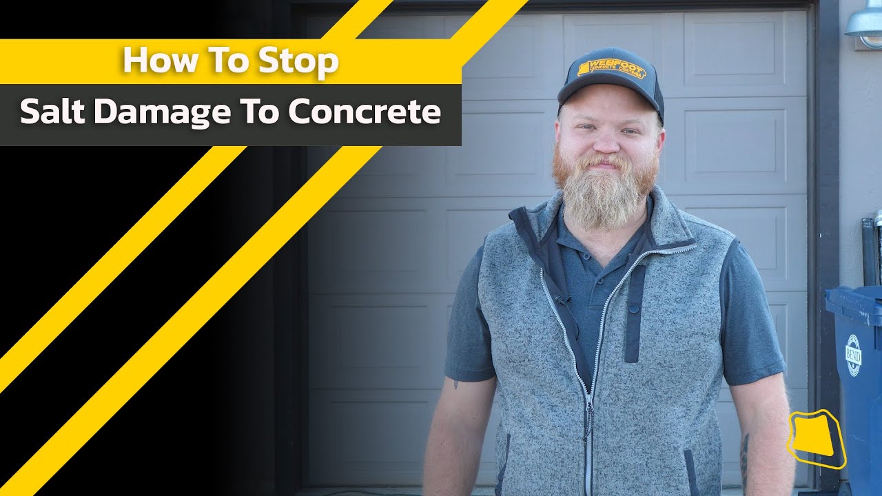 How to Stop Salt Damage to Concrete - YouTube