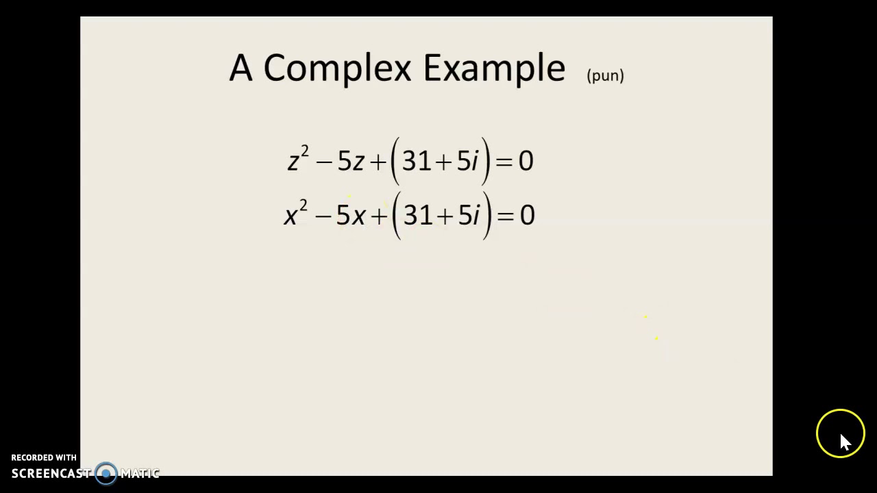 complex numbers and cis form - YouTube
