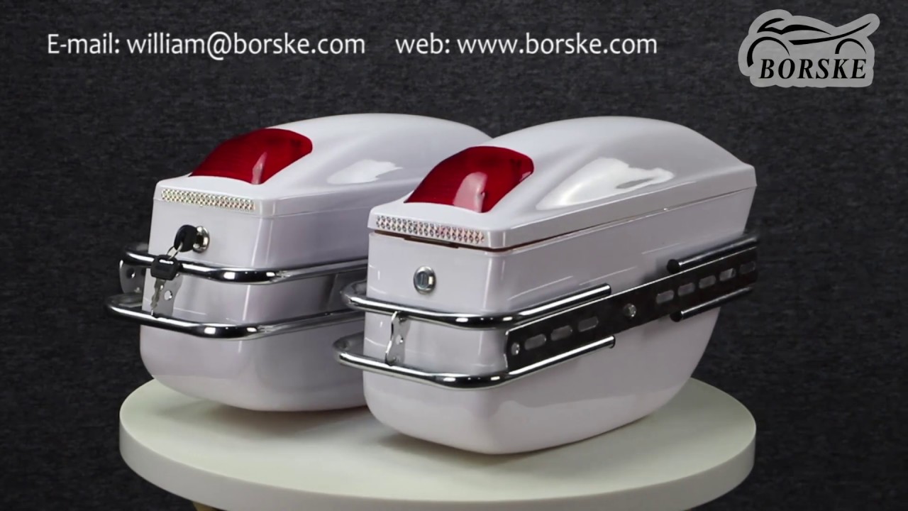 Motorcycle Police Side Storage Box - YouTube