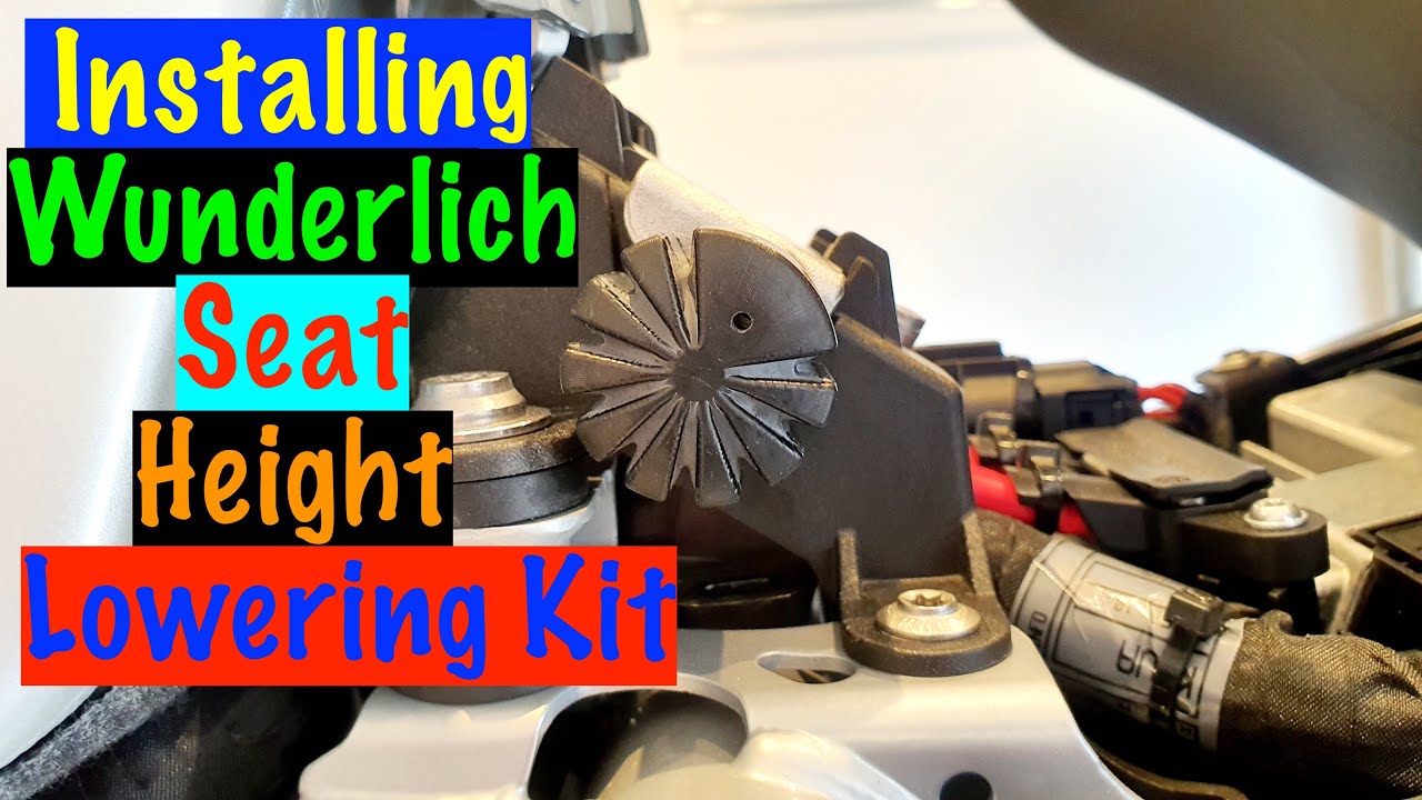 Wunderlich Seat Height Lowering Kit For BMW R1250GS Adventure - YouTube