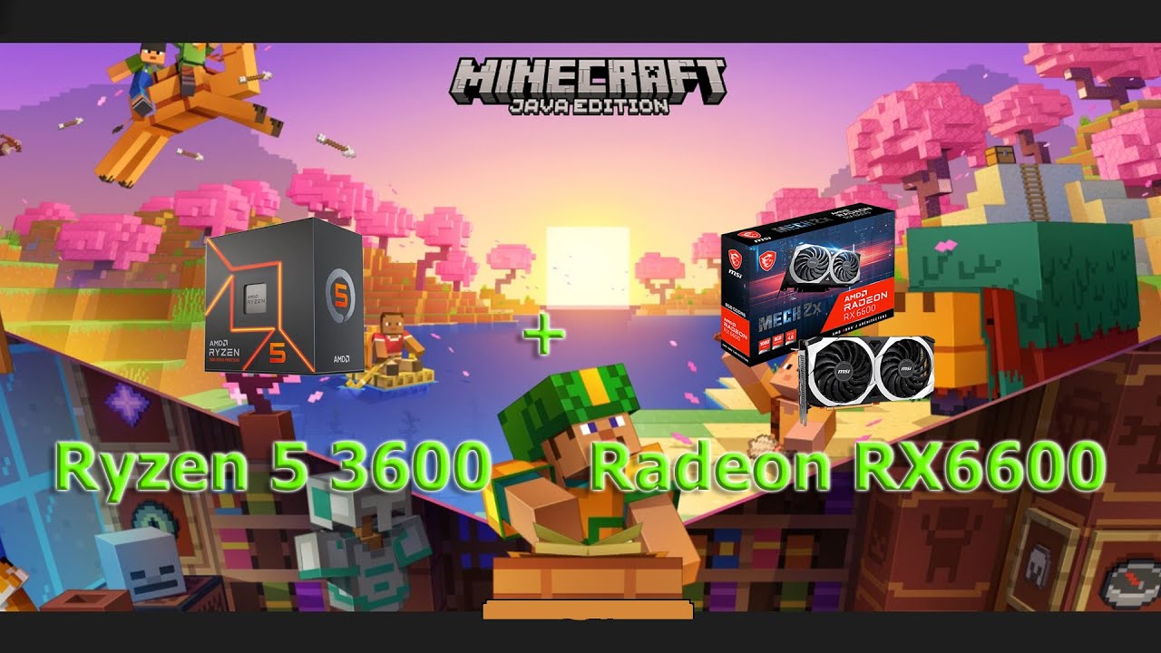 Ryzen 5 3600 + Radeon RX6600 - MINECRAFT TEST - YouTube