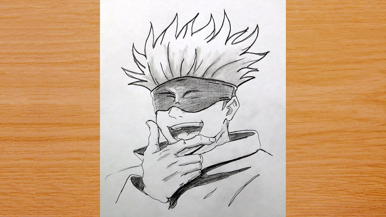 Anime Drawing Step by step || How to draw how to draw gojo - YouTube