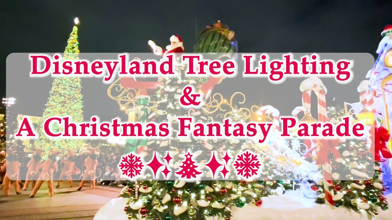 🎄Disneyland Tree Lighting & A Christmas Fantasy Parade! ️ - YouTube