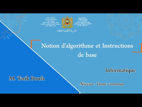 Smartprof - Informatique : Notion d’algorithme et Instructions de base -Tronc commun