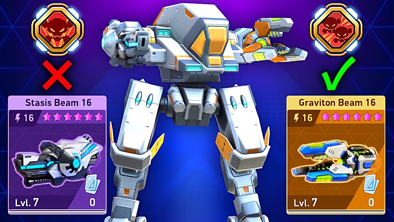 Guardian with Graviton Beam 16 + Stasis Beam 16 - Mech Arena - YouTube