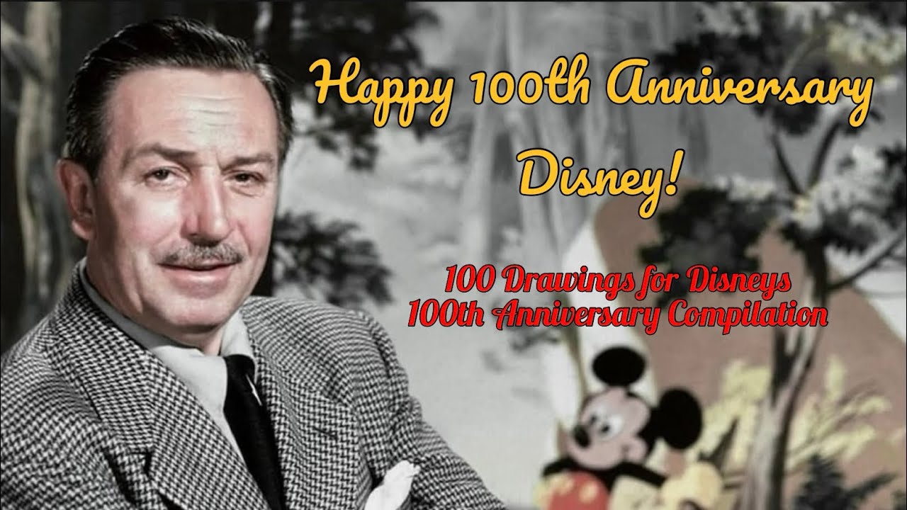 All 100 drawings for Disneys 100th anniversary - YouTube