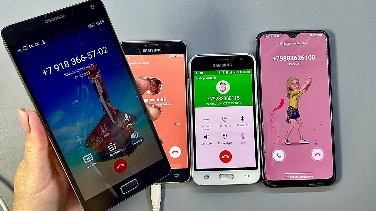 Incoming call & Lenovo VIBE& Samsung Galaxy J1& Samsung Galaxy A5 ...